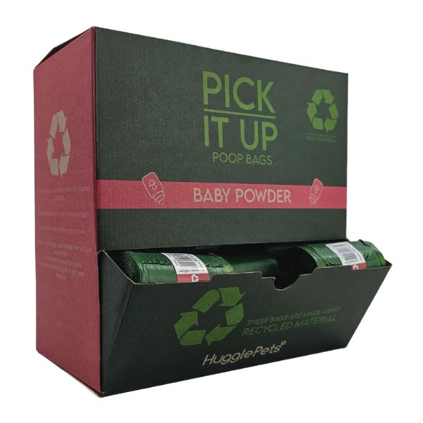 HugglePets 'Pick it Up' Baby Powder Scented Dog Poo Bags - Pet store